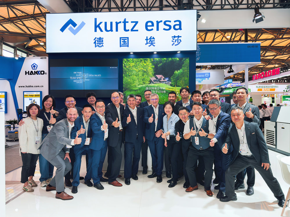 Kurtz Ersa bekräftigt lokales Engagement auf der Productronica China 2025